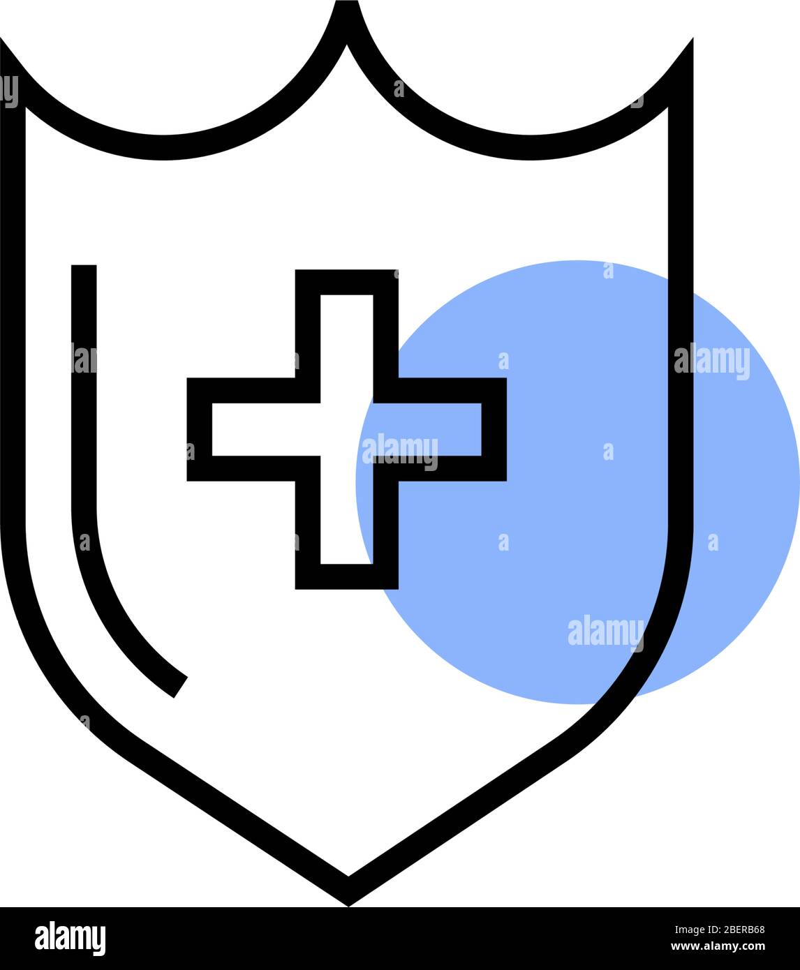 medical shield icon vector illustration Stock Vector Image & Art - Alamy