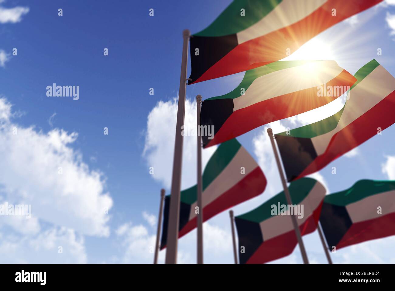 Kuwait flags hi-res stock photography and images - Alamy