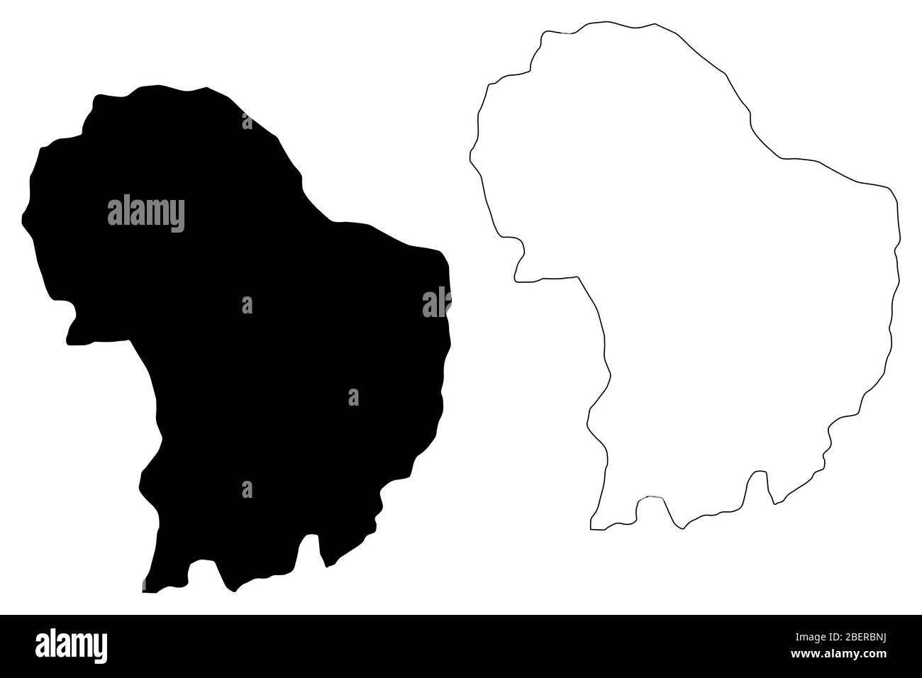 Dagana District (Districts of Bhutan, Kingdom of Bhutan) map vector ...