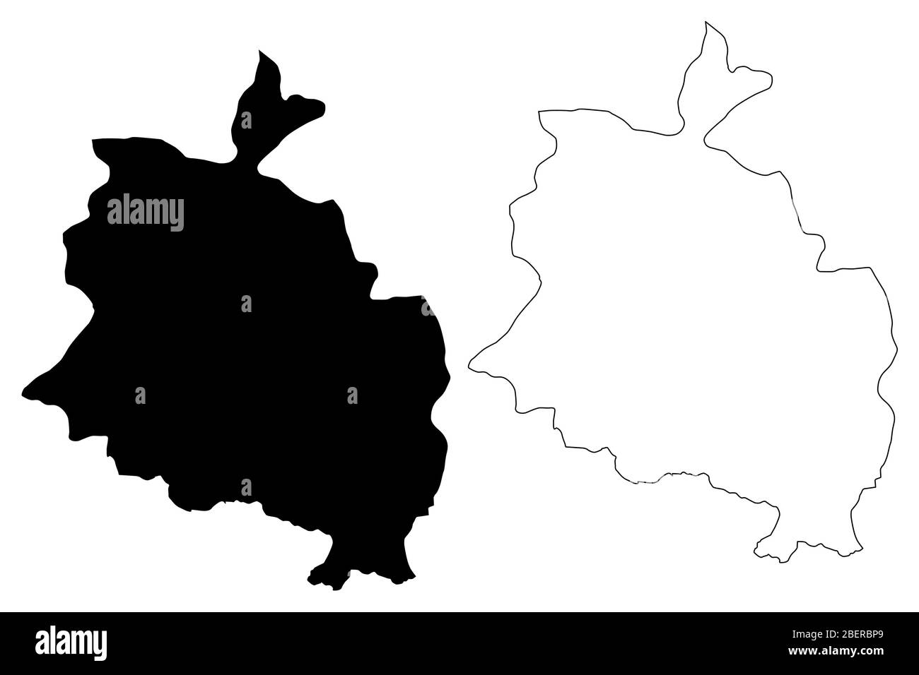 Chukha District (Districts of Bhutan, Kingdom of Bhutan) map vector ...