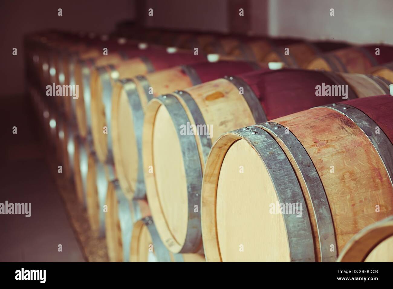 Oak wine barrels hi-res stock photography and images - Alamy