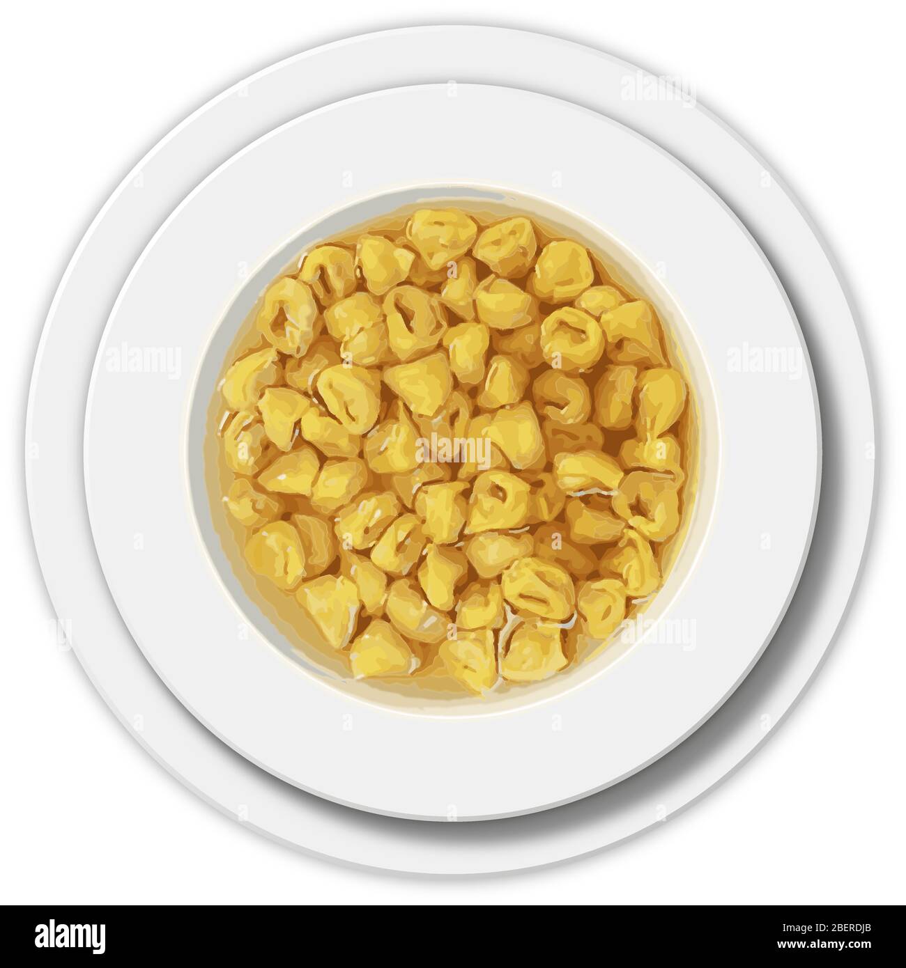 Raw uncooked homemade pasta Stock Vector Images - Alamy