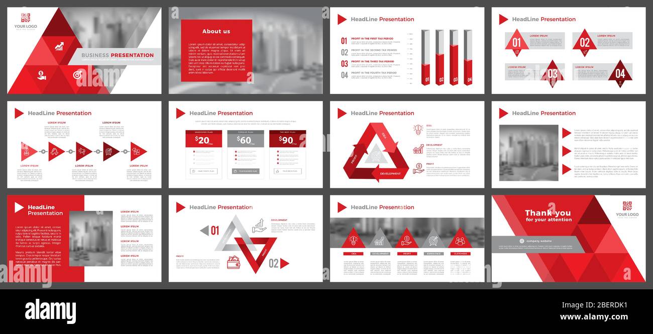 Presentation templates, corporate. Elements of infographics for ...