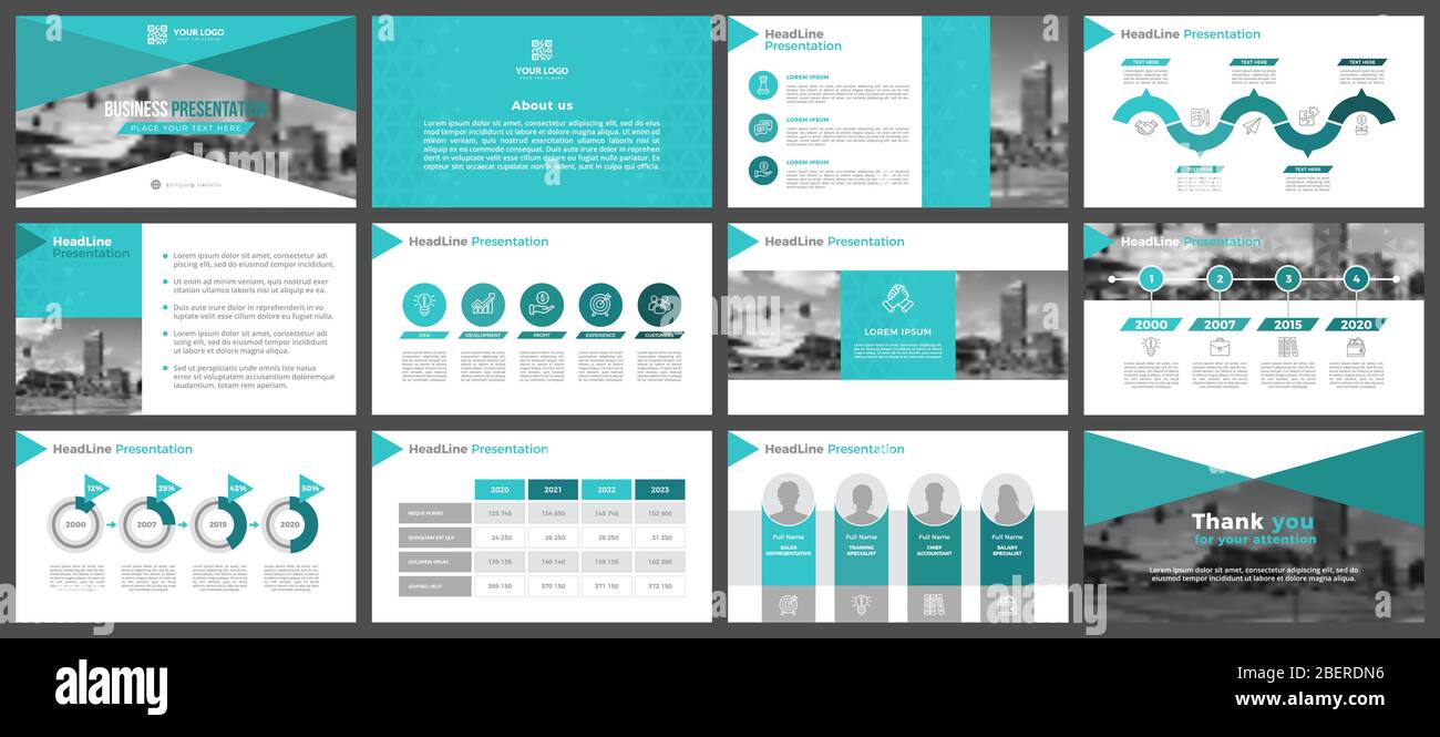 Presentation templates, corporate. Elements of infographics for ...