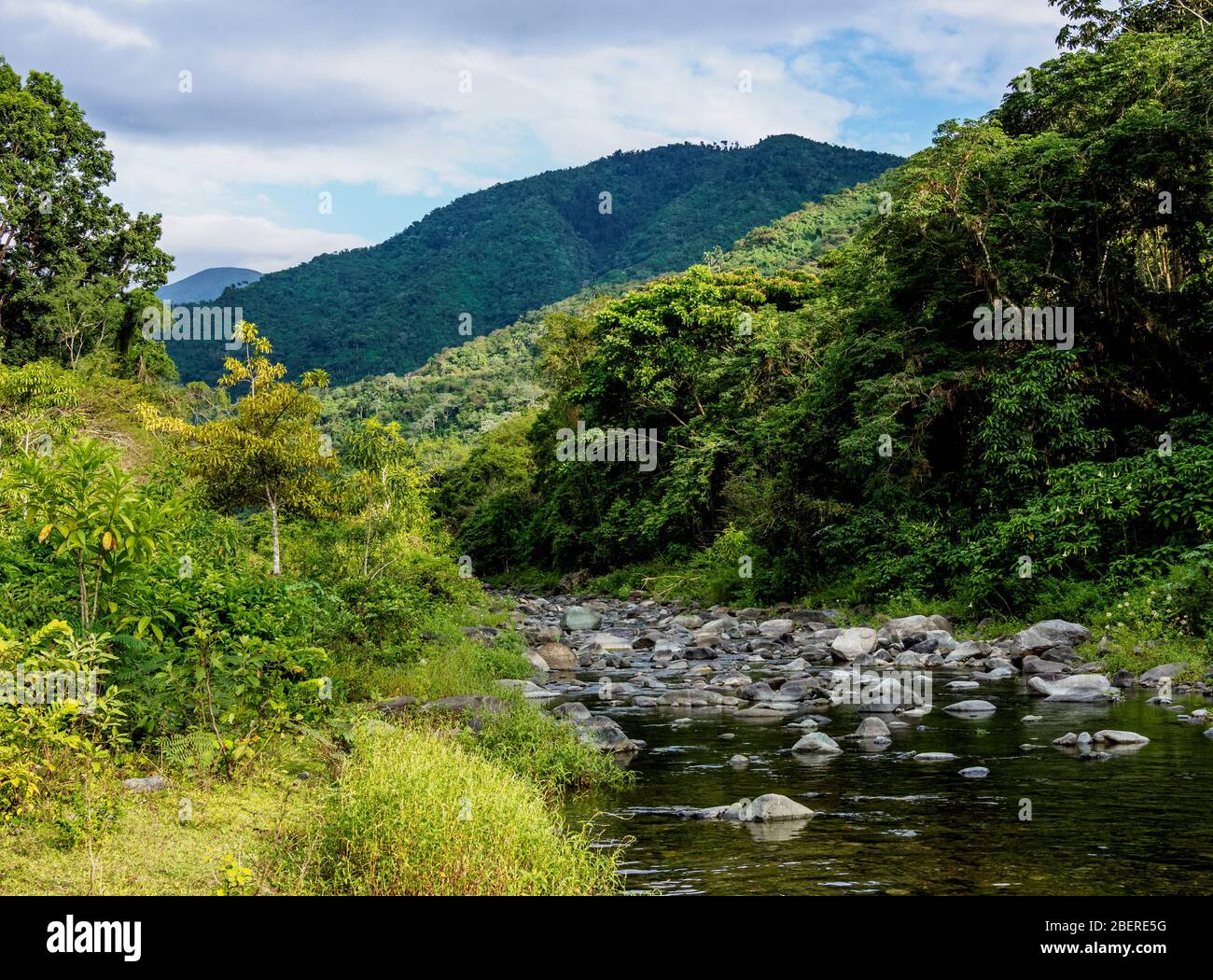 View towards Pico Turquino, Santo Domingo, Sierra Maestra, Granma ...
