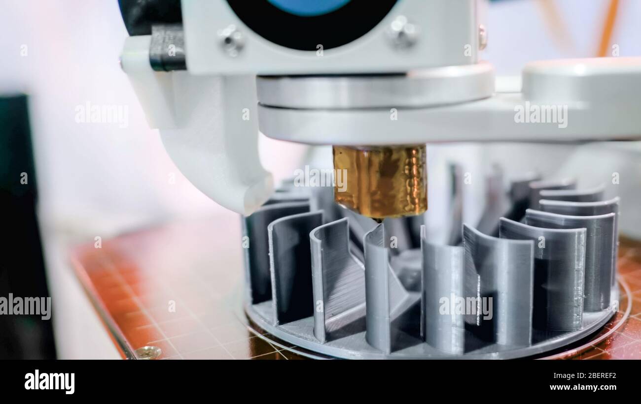 3D manufacturing printer during work Stock Photo - Alamy