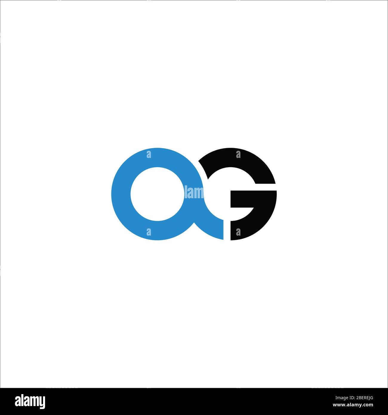 Initial letter qg logo or gq logo vector design template Stock Vector ...