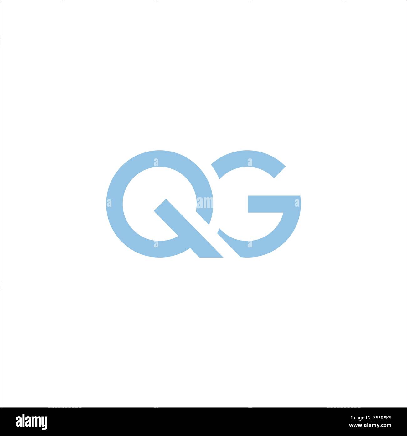 Initial letter qg logo or gq logo vector design template Stock Vector ...
