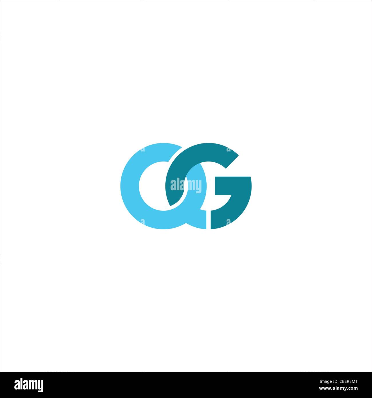 Initial letter qg logo or gq logo vector design template Stock Vector ...