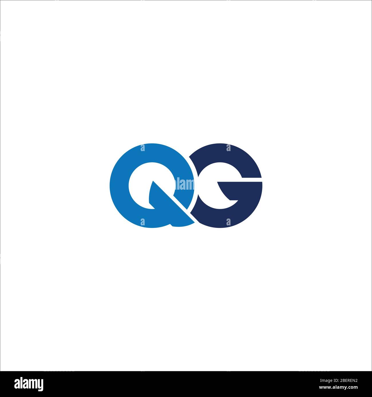 Initial letter qg logo or gq logo vector design template Stock Vector ...
