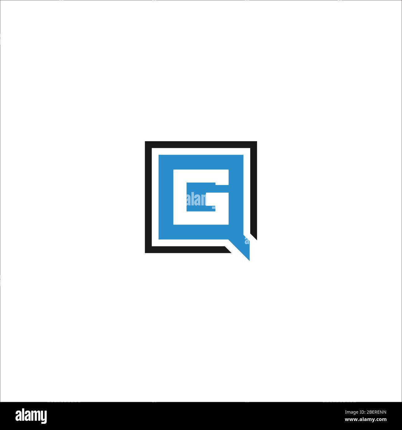 Initial letter qg logo or gq logo vector design template Stock Vector ...