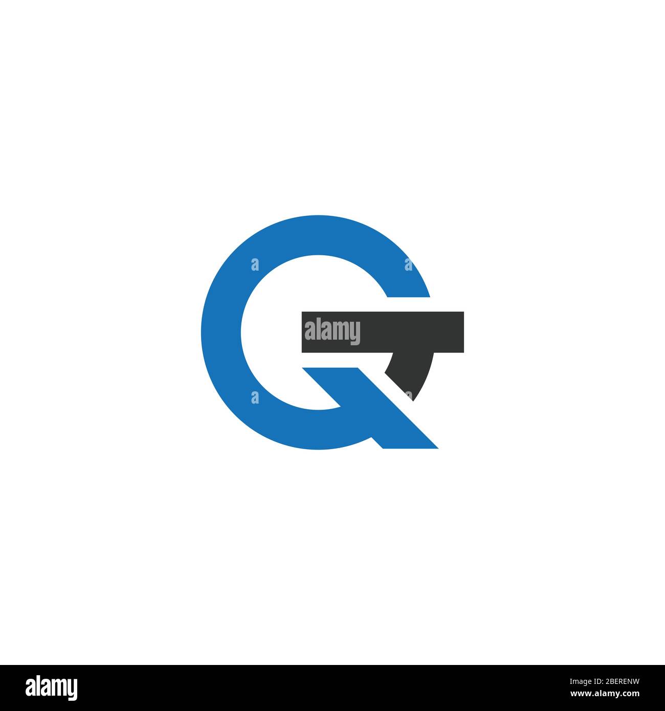 Initial letter qg logo or gq logo vector design template Stock Vector ...