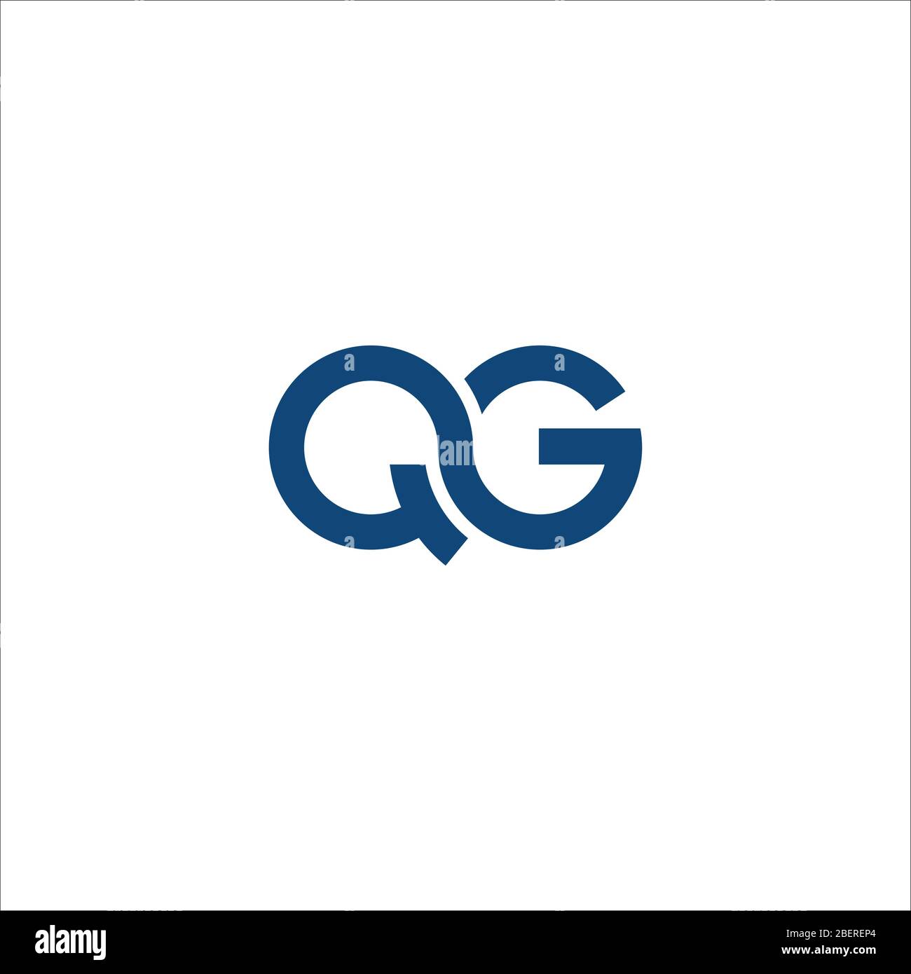 Initial letter qg logo or gq logo vector design template Stock Vector ...
