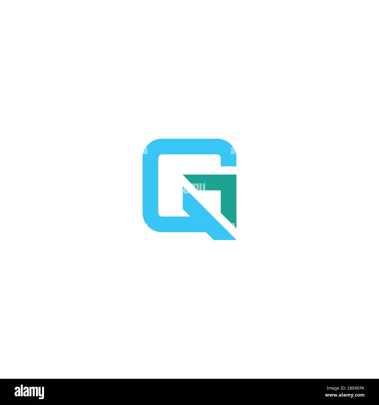 Initial letter qg logo or gq logo vector design template Stock Vector ...