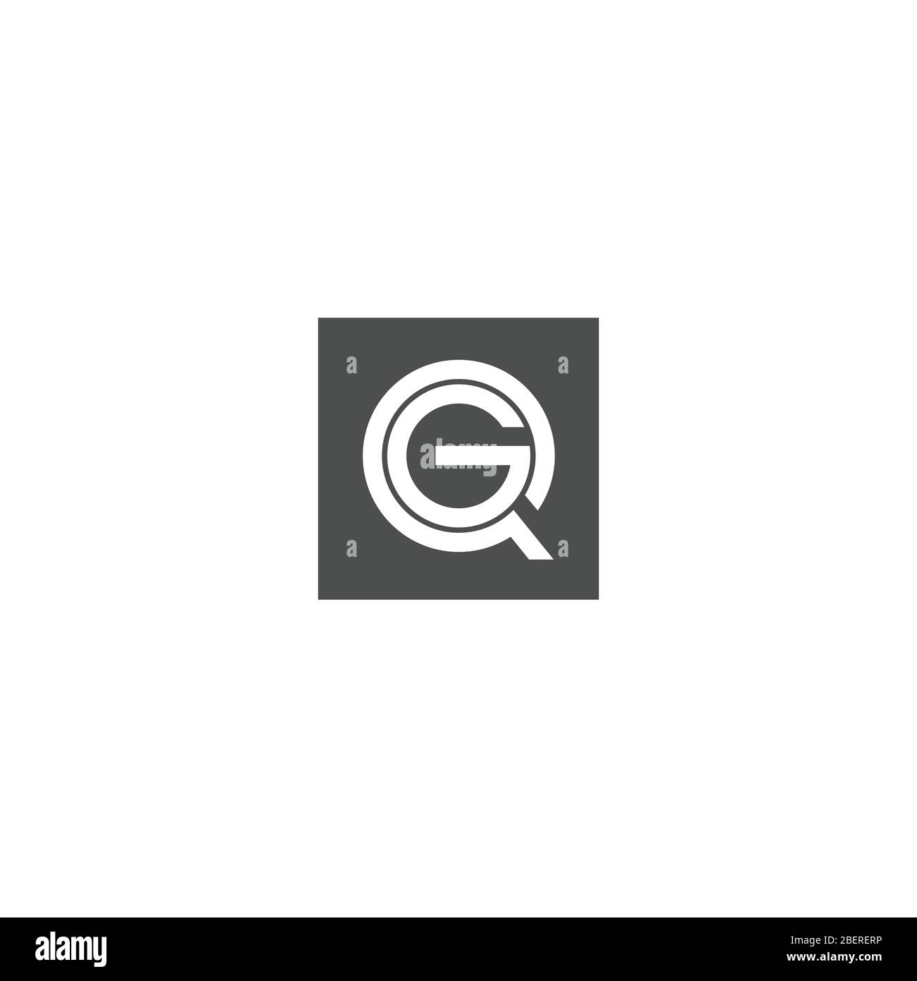 Initial letter qg logo or gq logo vector design template Stock Vector ...