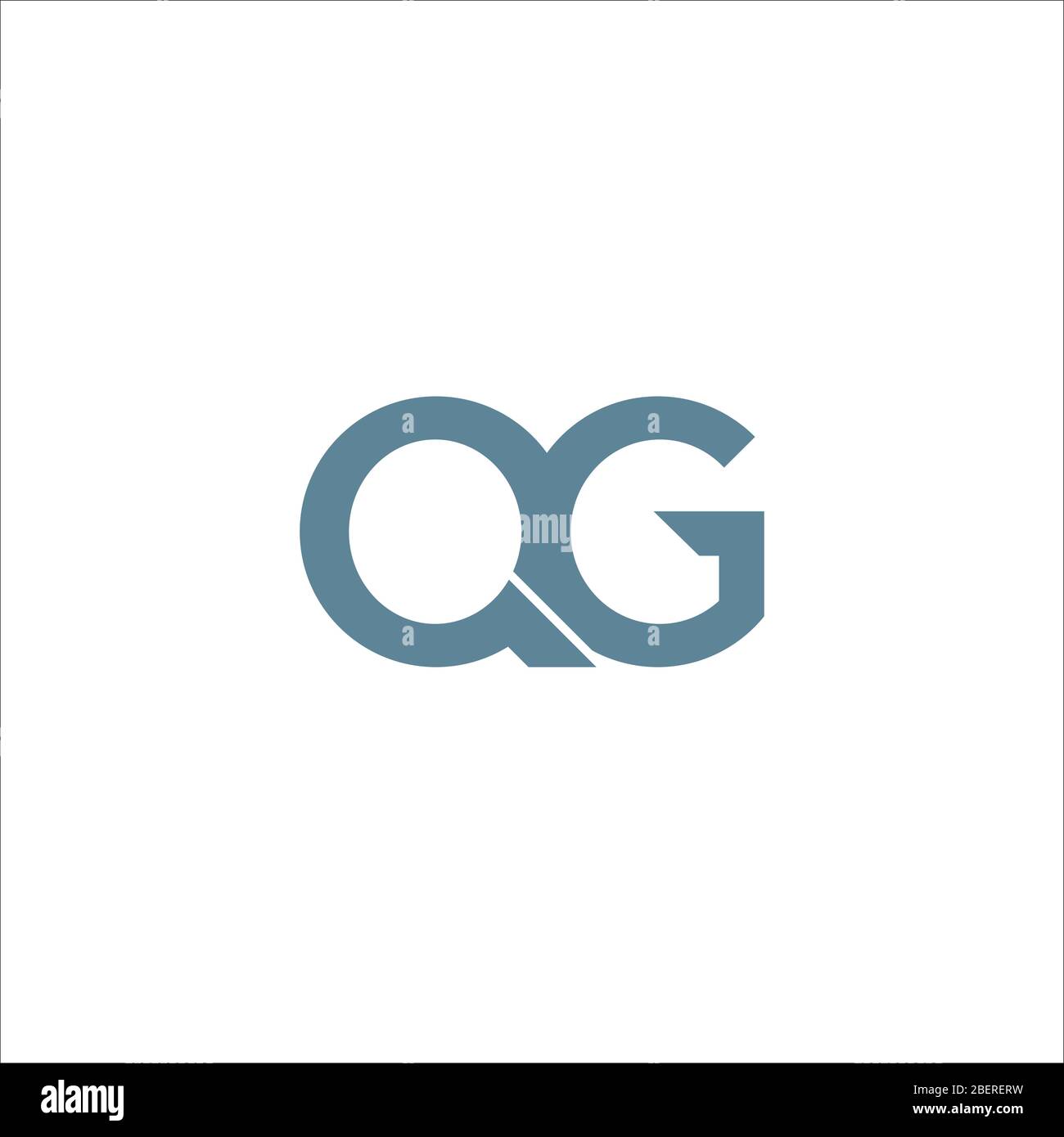Initial letter qg logo or gq logo vector design template Stock Vector ...
