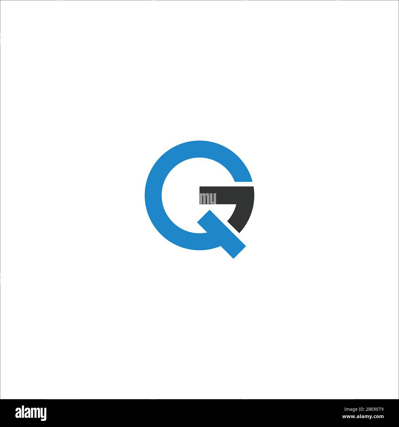 Initial letter qg logo or gq logo vector design template Stock Vector ...