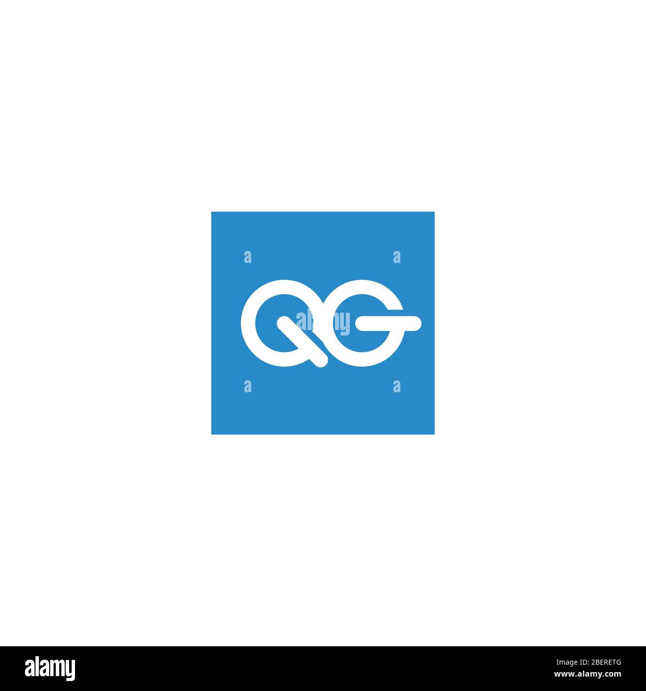 Initial letter qg logo or gq logo vector design template Stock Vector ...