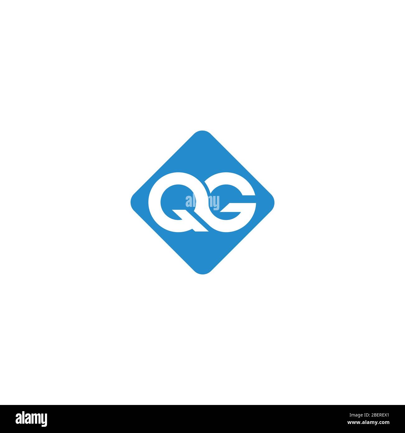Initial letter qg logo or gq logo vector design template Stock Vector ...