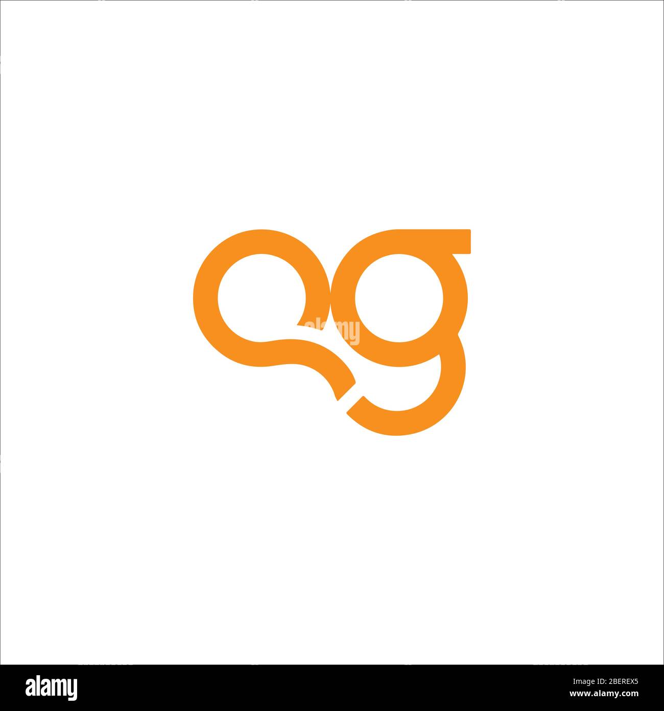 Initial letter qg logo or gq logo vector design template Stock Vector ...