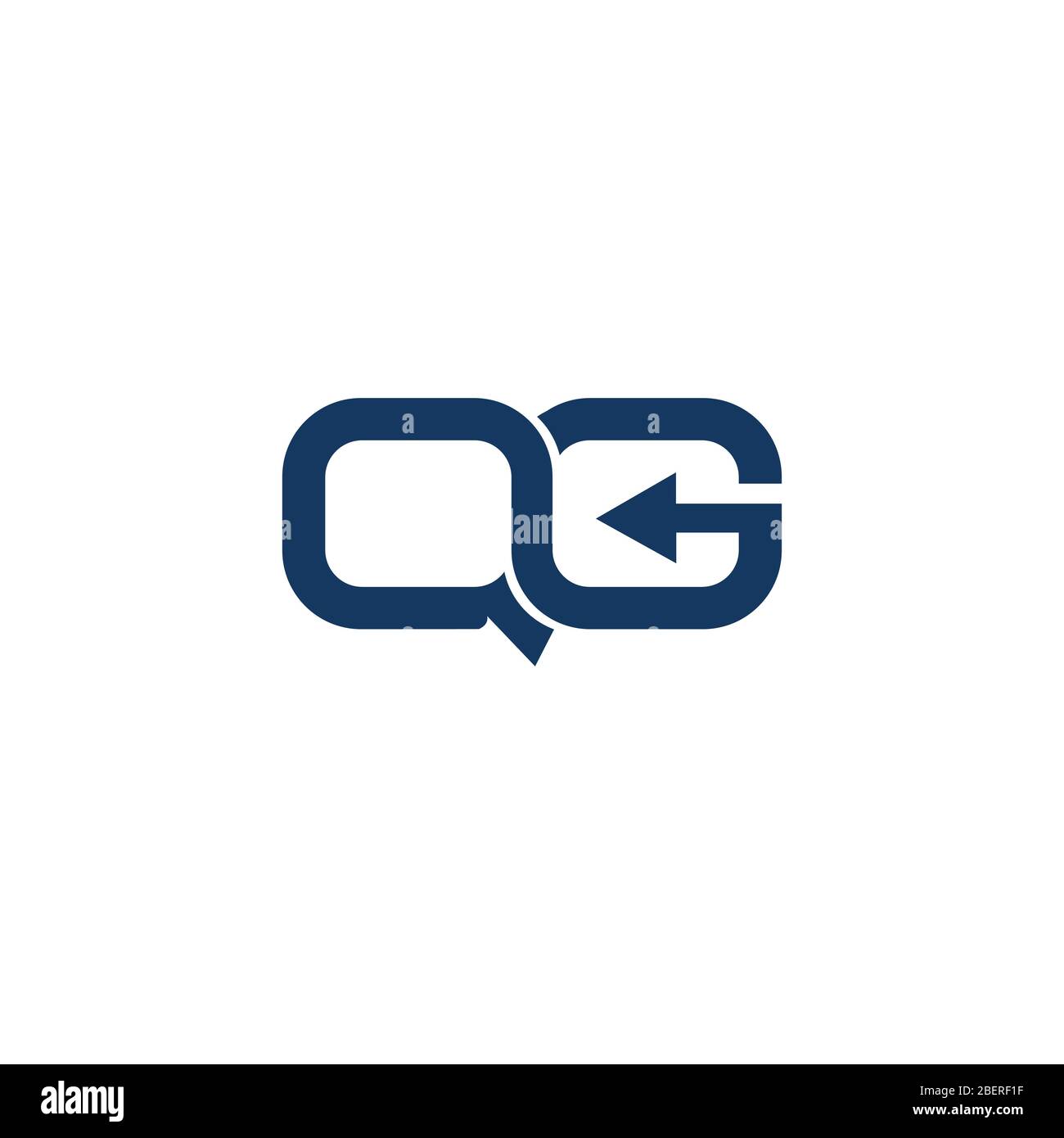 Initial letter qg logo or gq logo vector design template Stock Vector ...
