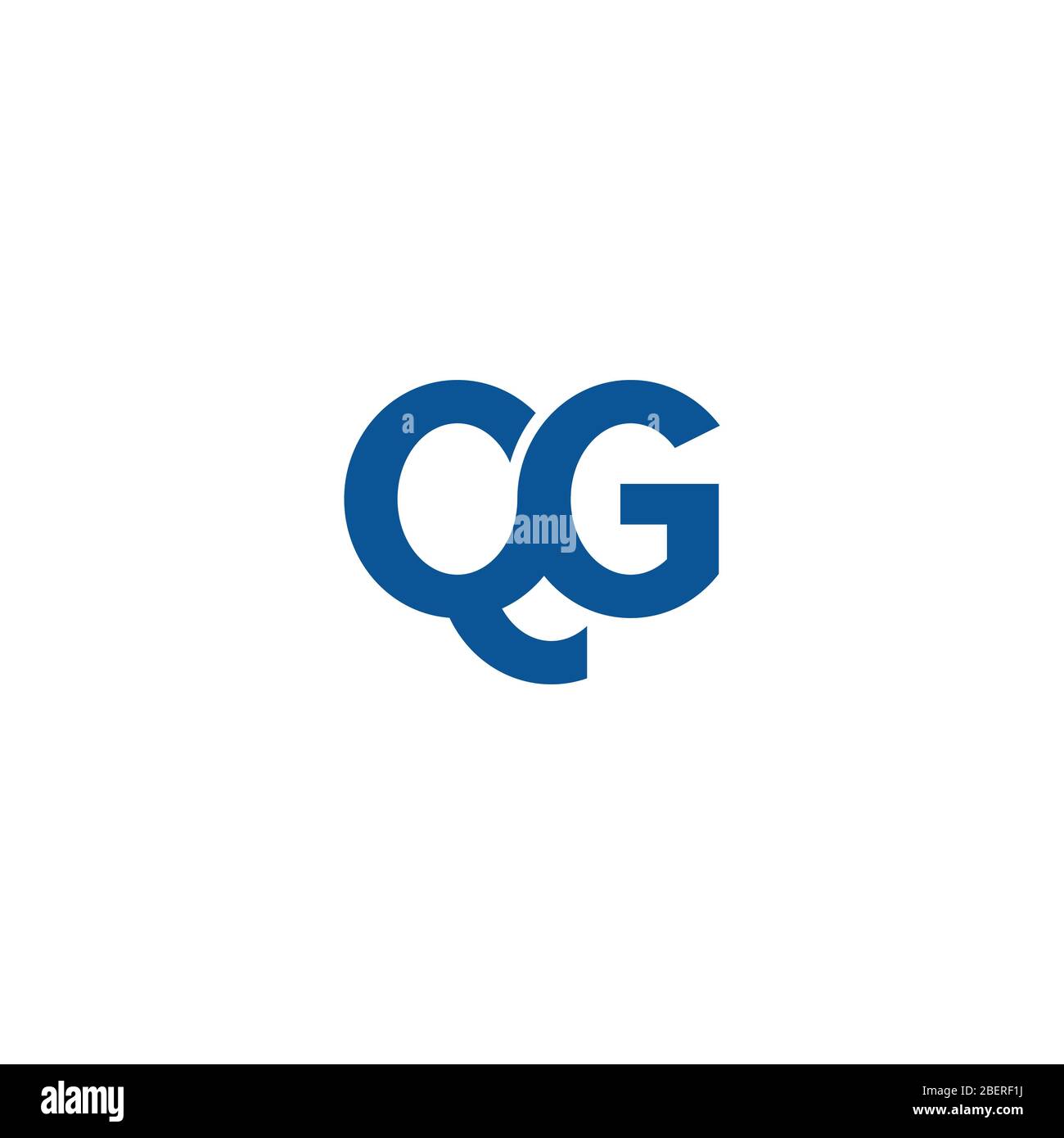 Initial letter qg logo or gq logo vector design template Stock Vector ...