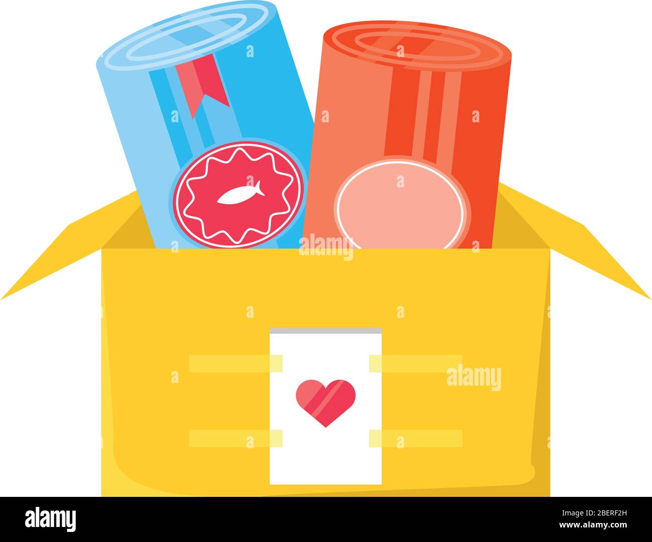 donation box with clothes on white background vector illustration ...