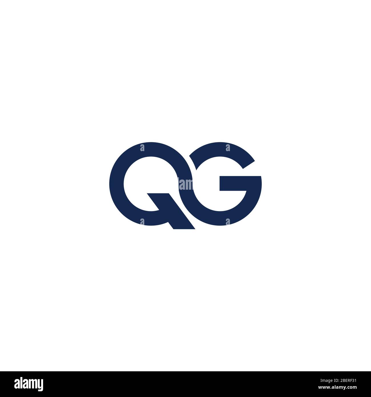 Initial letter qg logo or gq logo vector design template Stock Vector ...