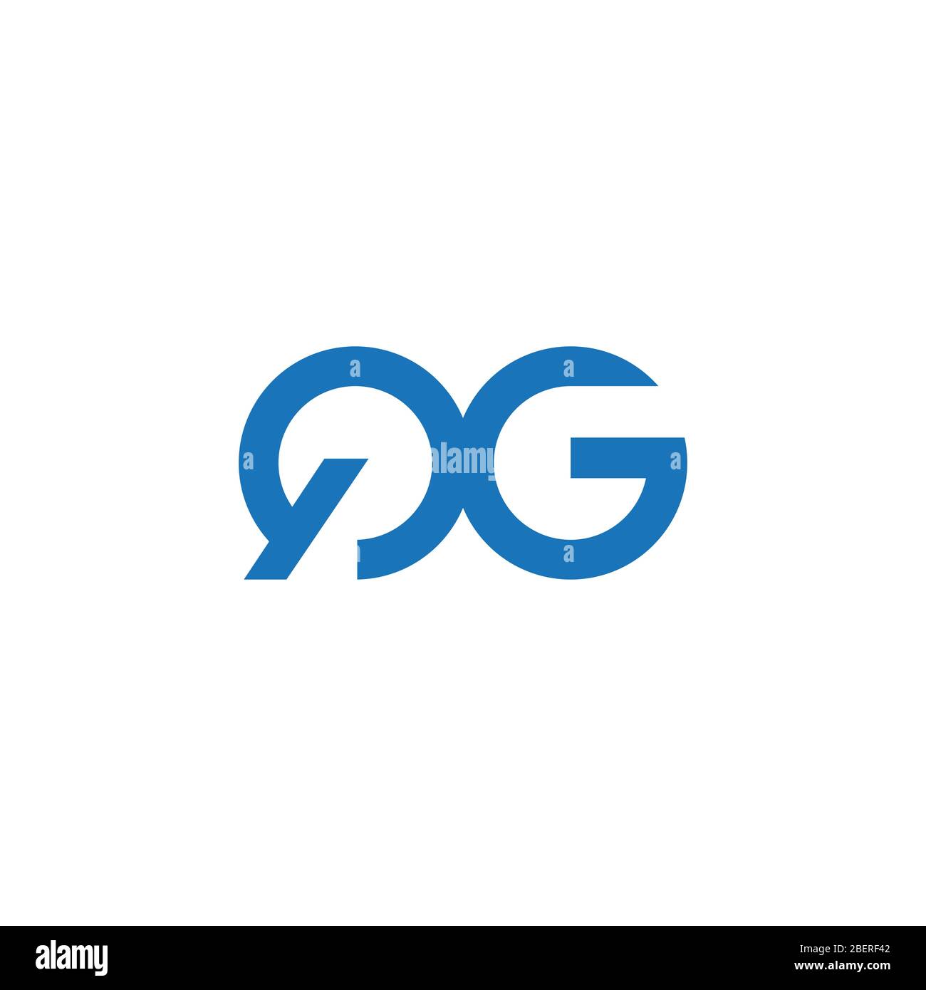Initial letter qg logo or gq logo vector design template Stock Vector ...