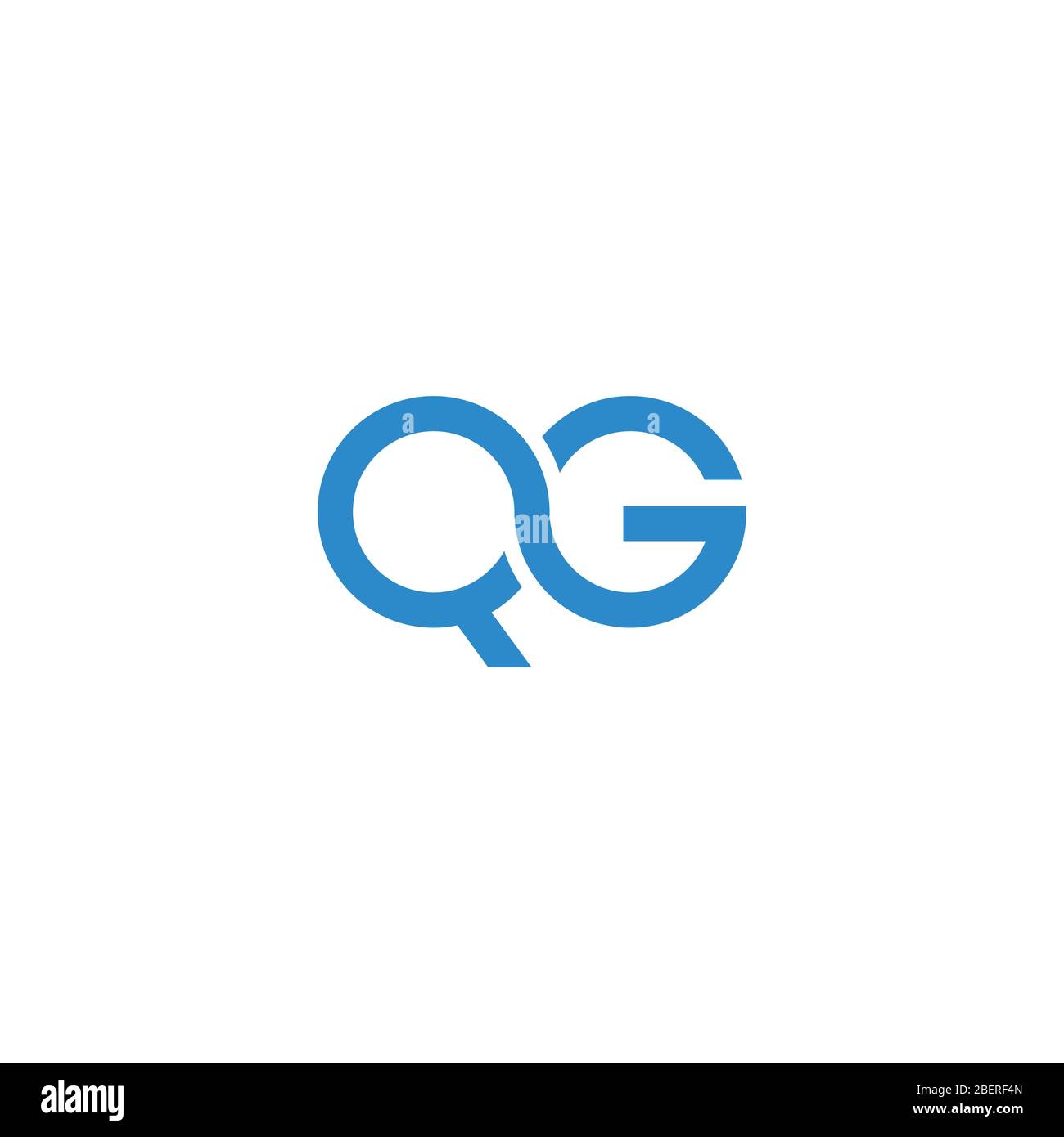 Initial letter qg logo or gq logo vector design template Stock Vector ...