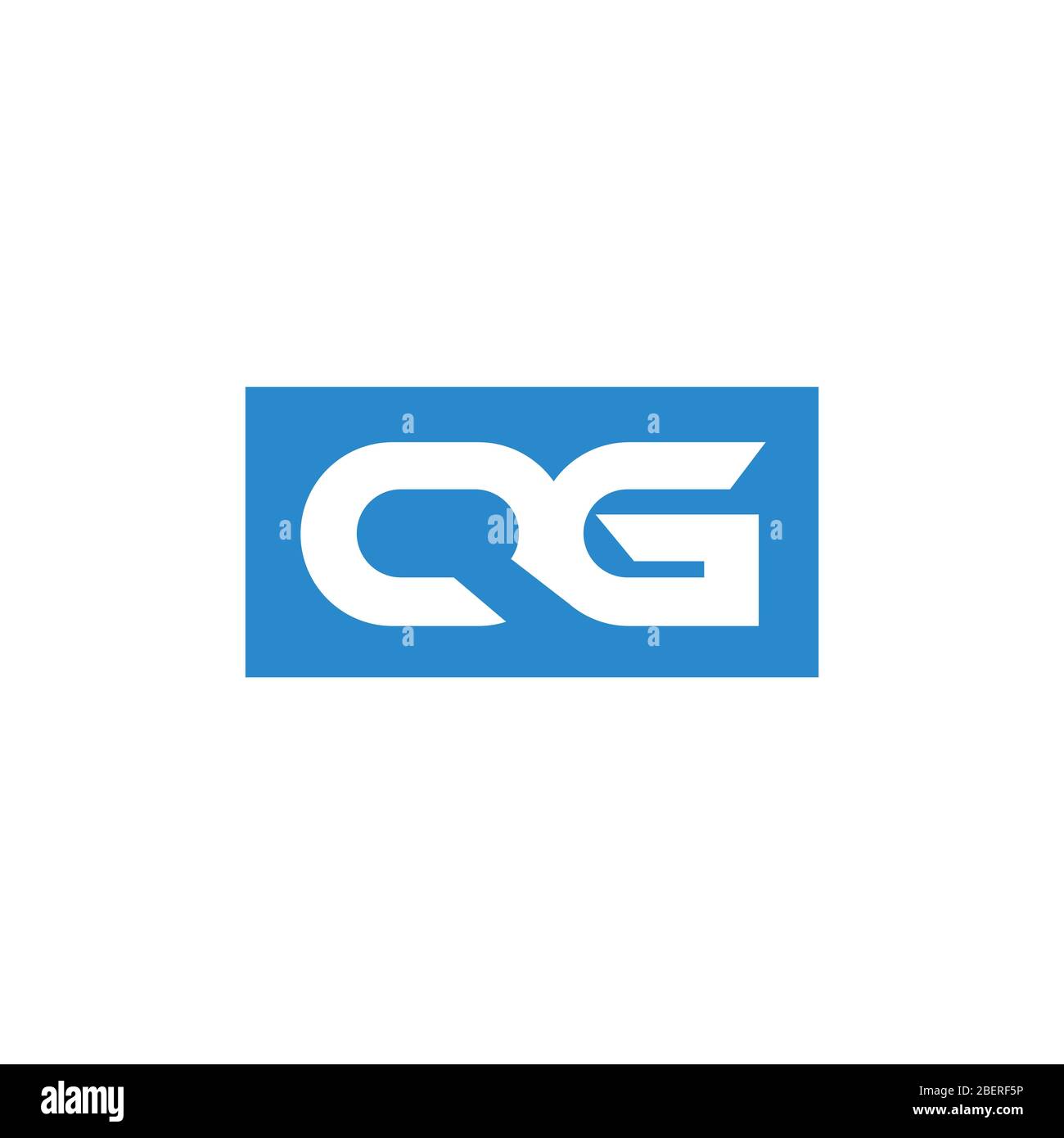 Initial letter qg logo or gq logo vector design template Stock Vector ...