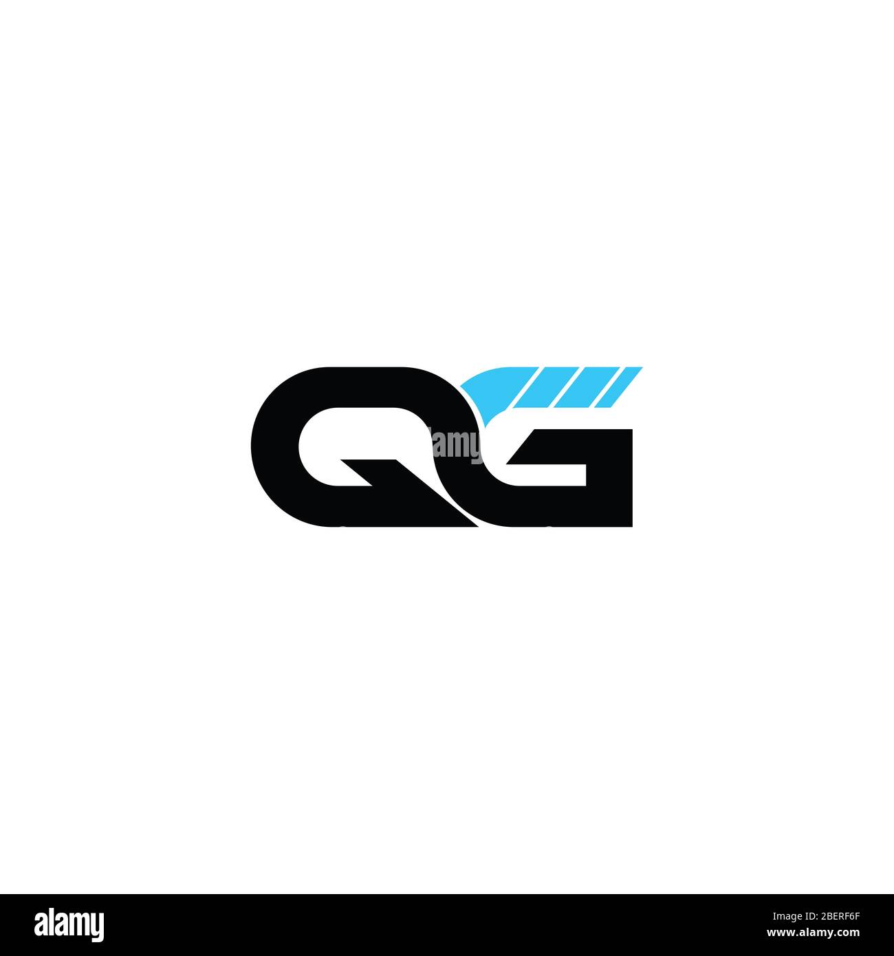 Initial letter qg logo or gq logo vector design template Stock Vector ...