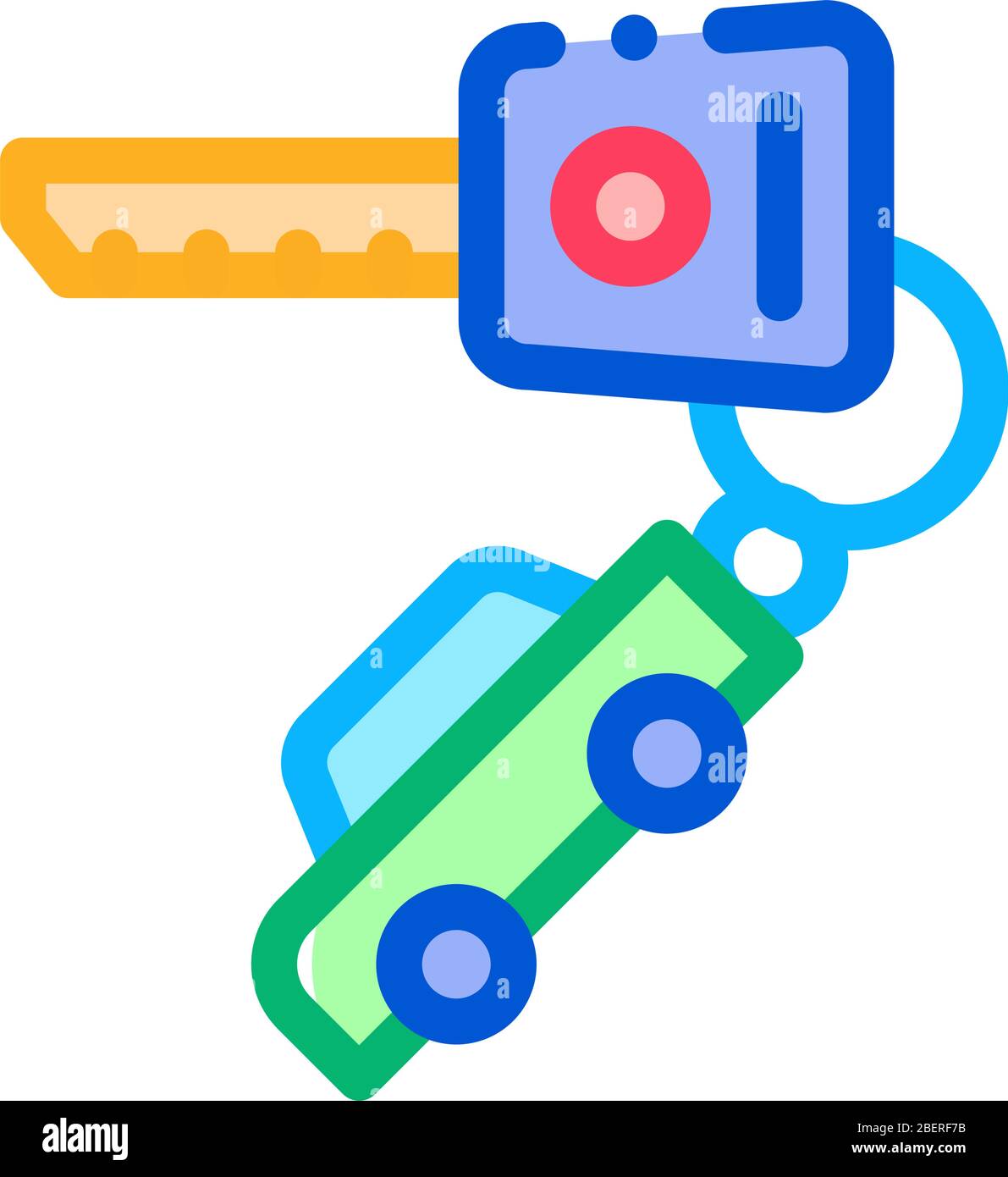 car keys icon vector outline illustration Stock Vector Image & Art - Alamy