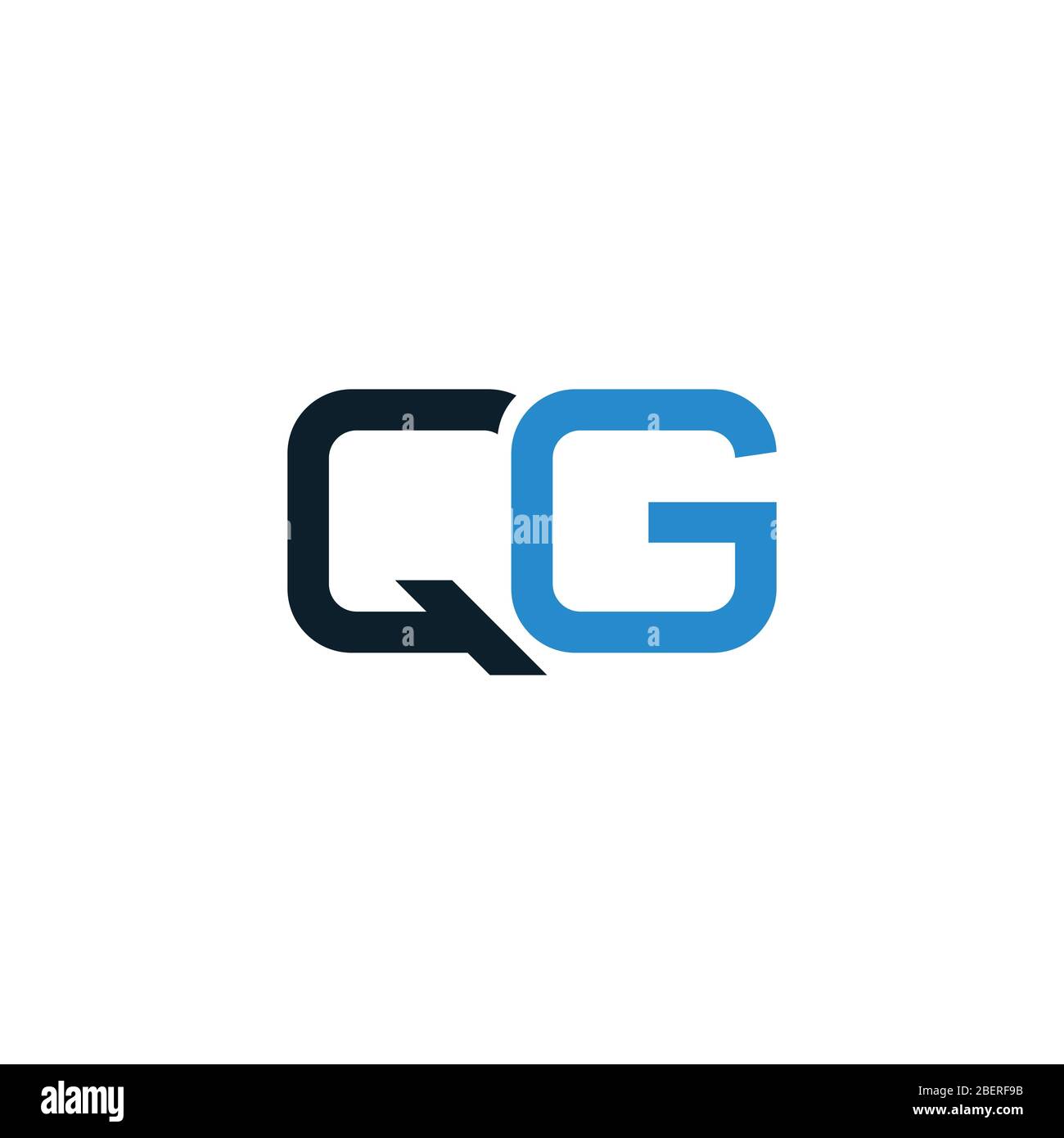 Initial letter qg logo or gq logo vector design template Stock Vector ...