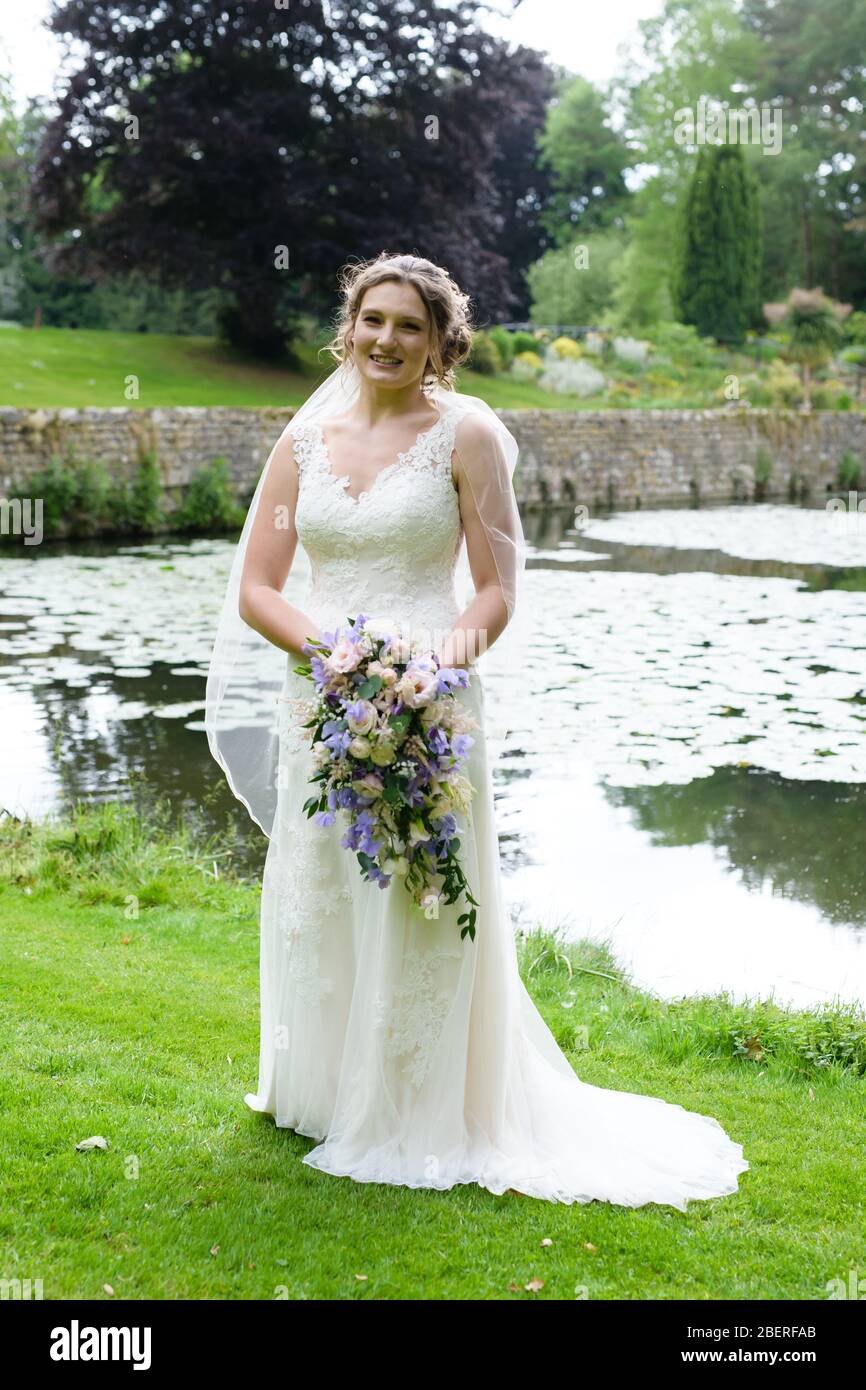 Bride Wedding Day Stock Photo - Alamy