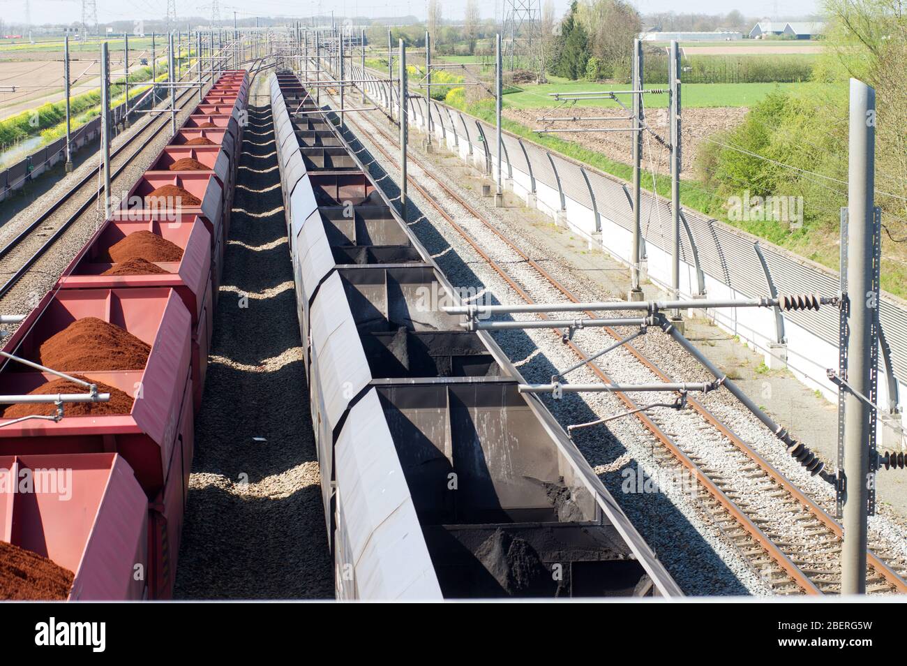 Empty freight train near hi-res stock photography and images - Alamy