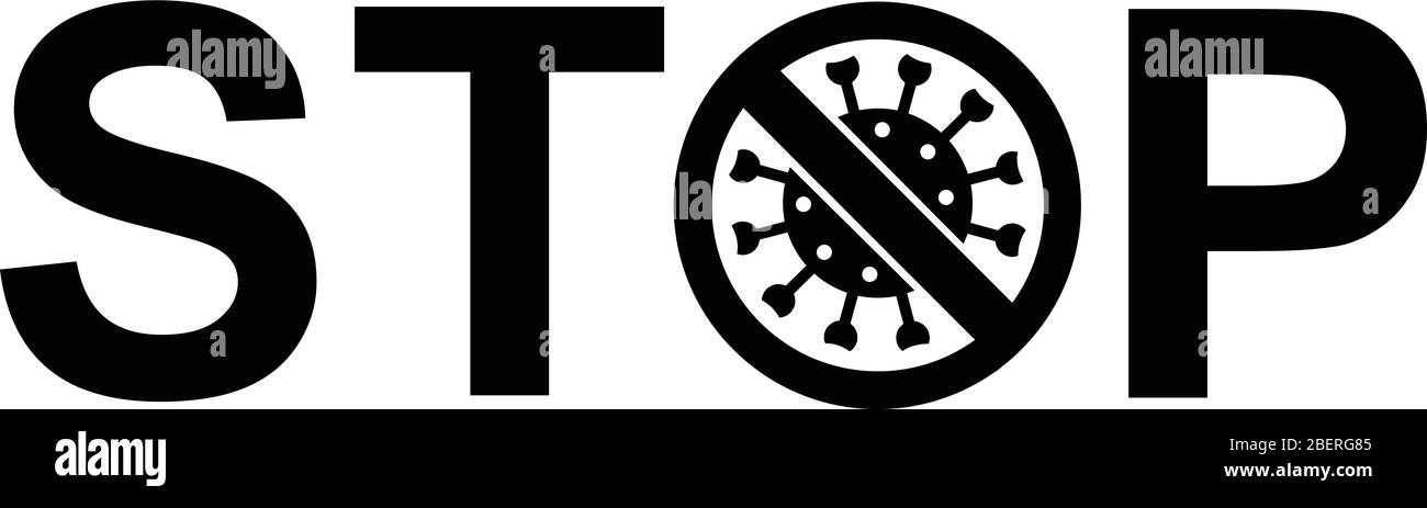 Stop the coronavirus Covid-19. Warning against the spread of the ...