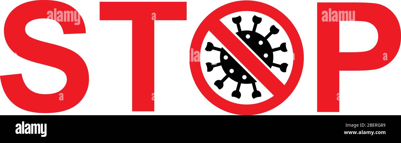Stop the coronavirus Covid-19. Warning against the spread of the ...