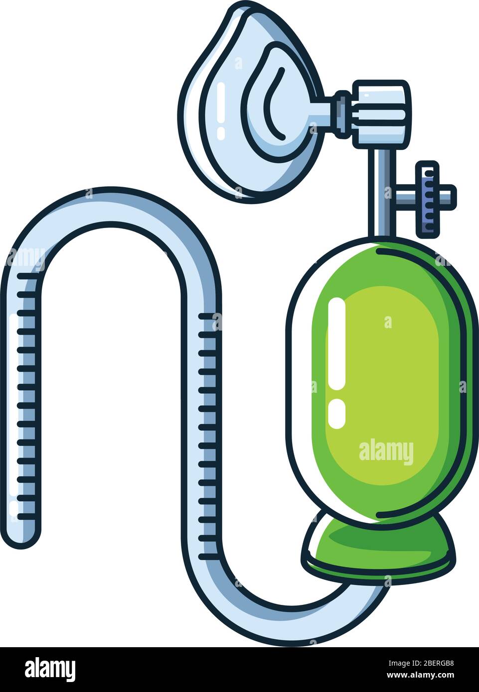 oxygen mask on white background vector illustration design Stock Vector ...