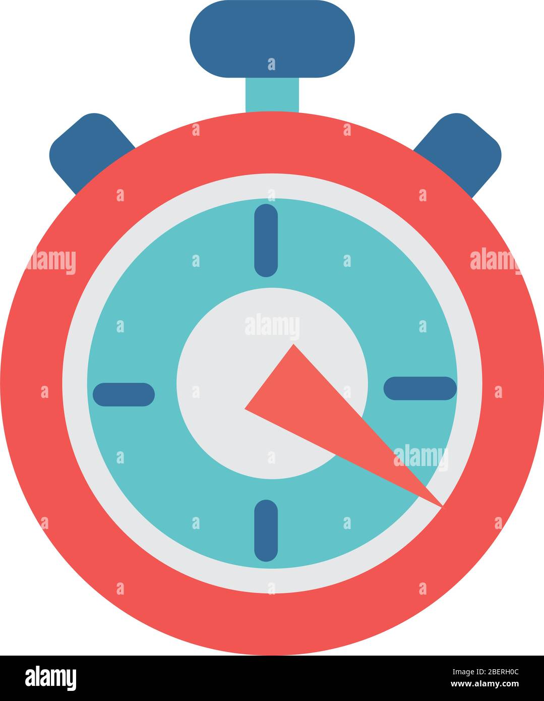 chronometer measure time clock isolated icon vector illustration Stock ...