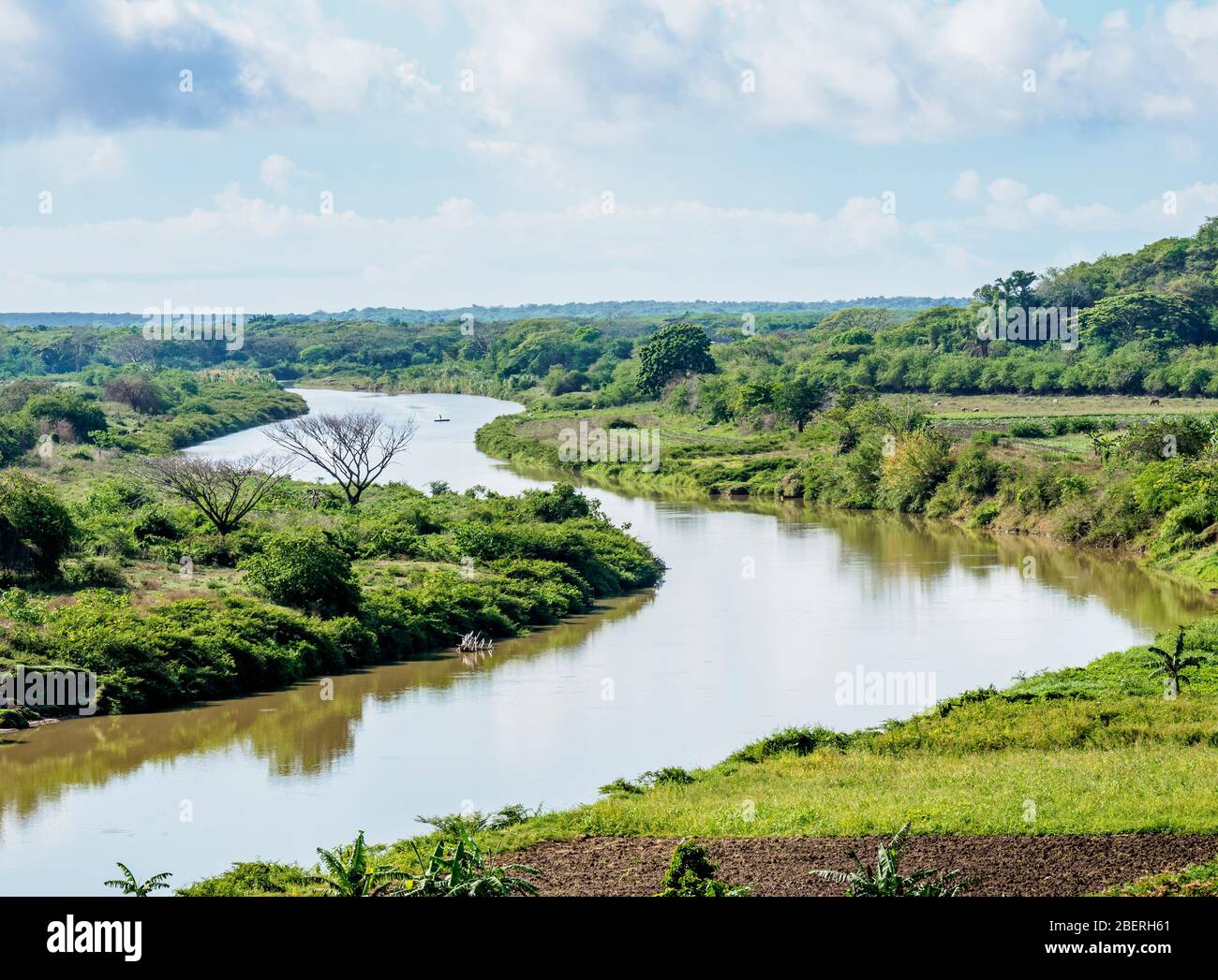 River Agabama, elevated view, Valle de los Ingenios, Sancti Spiritus ...