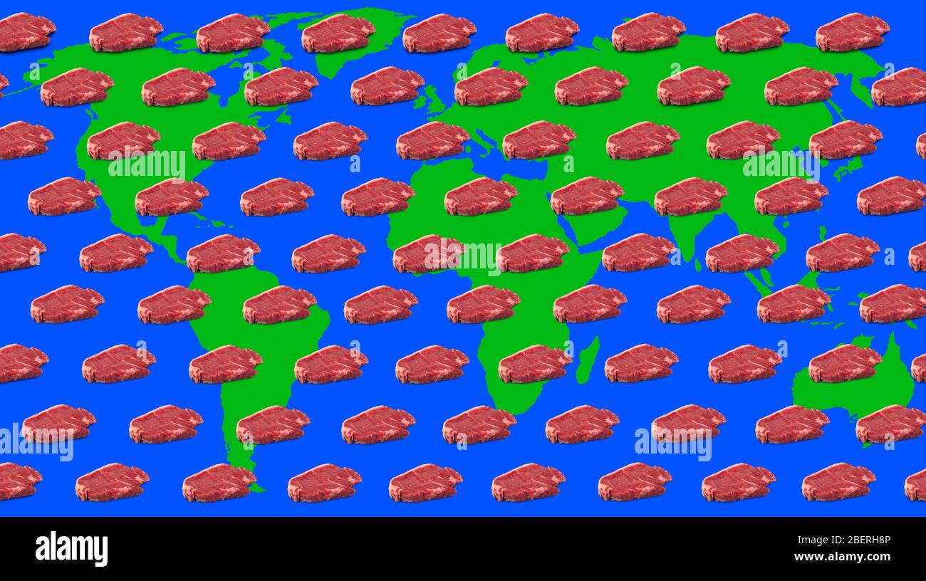 Pig meat map hi-res stock photography and images - Alamy