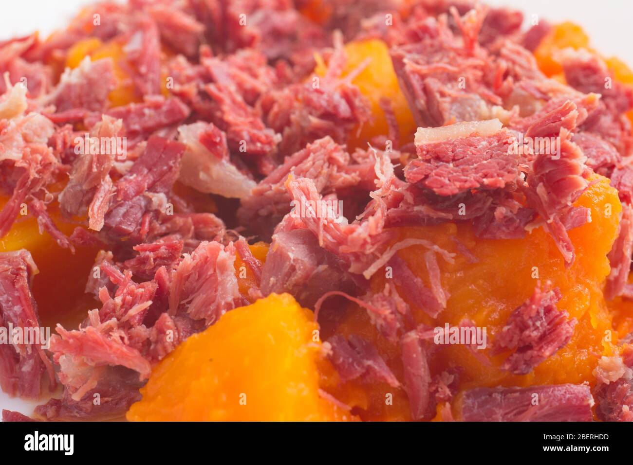 Brazilian Jaba com Jerimum. Jerked beef or Dry Meet with Pumpkin on ...