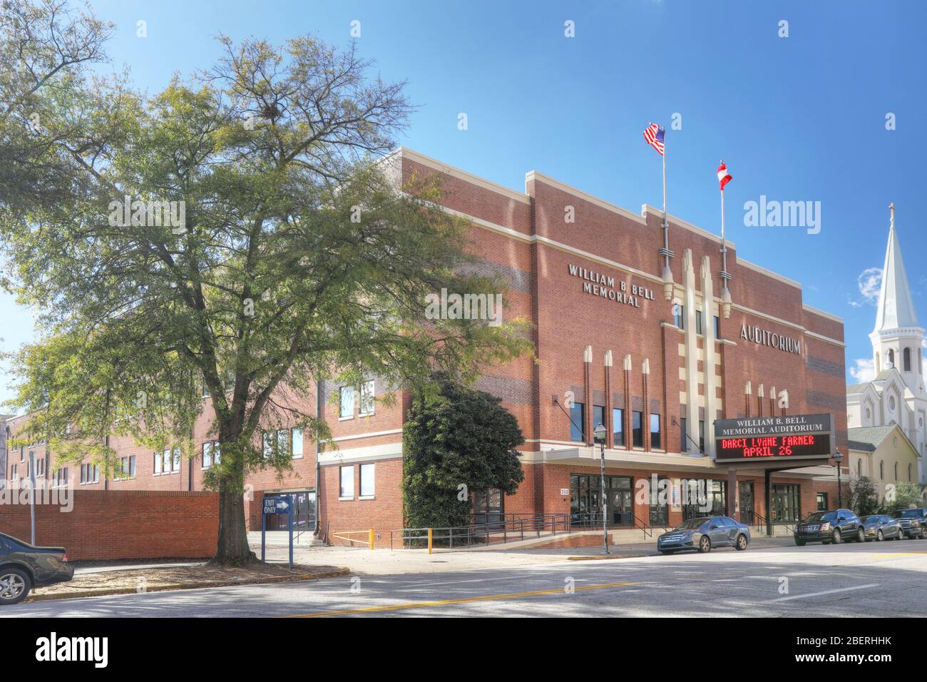 The William Bell Memorial Auditorium in Augusta, Georgia. It is an ...