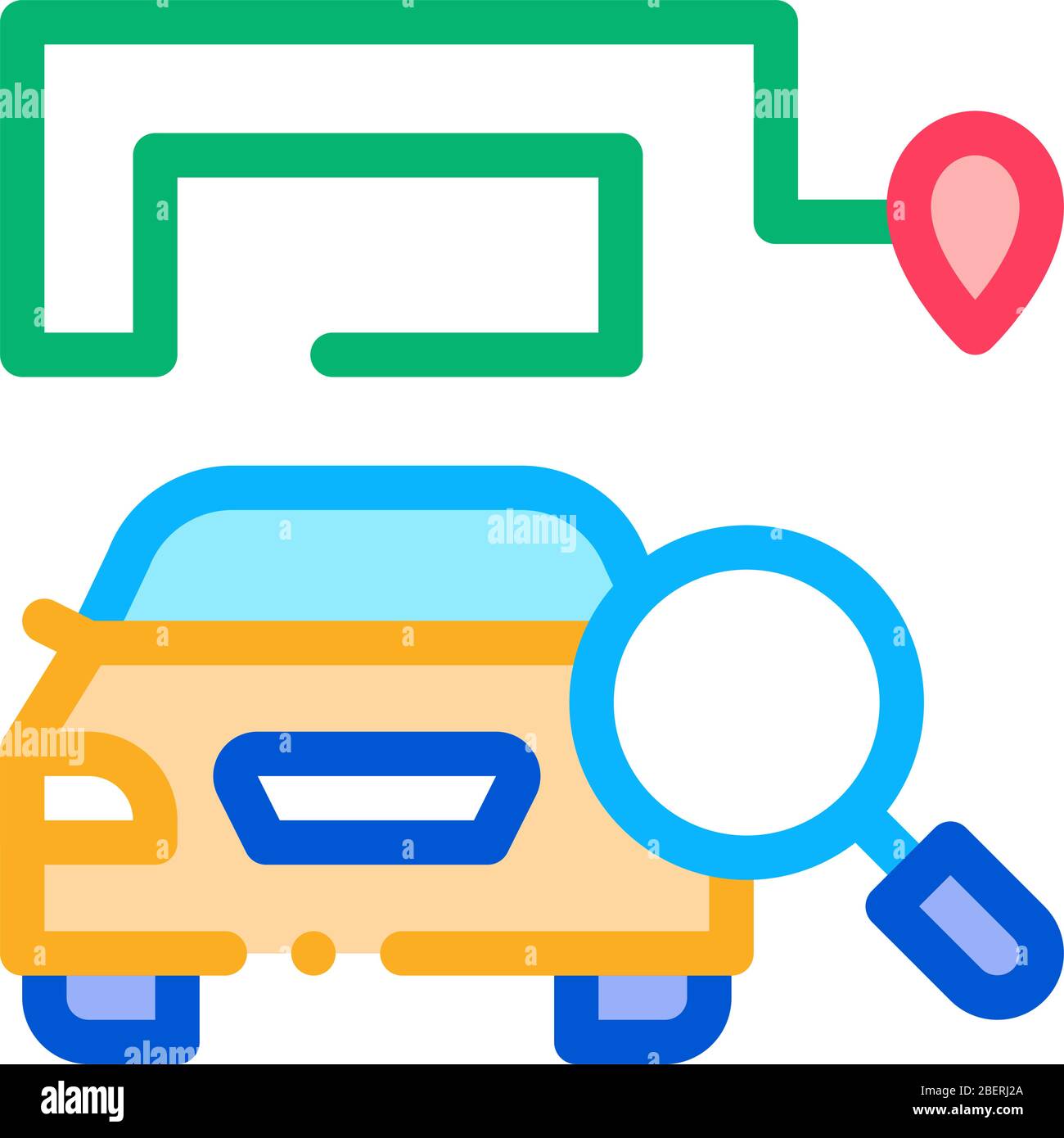 technical study of machine icon vector outline illustration Stock ...