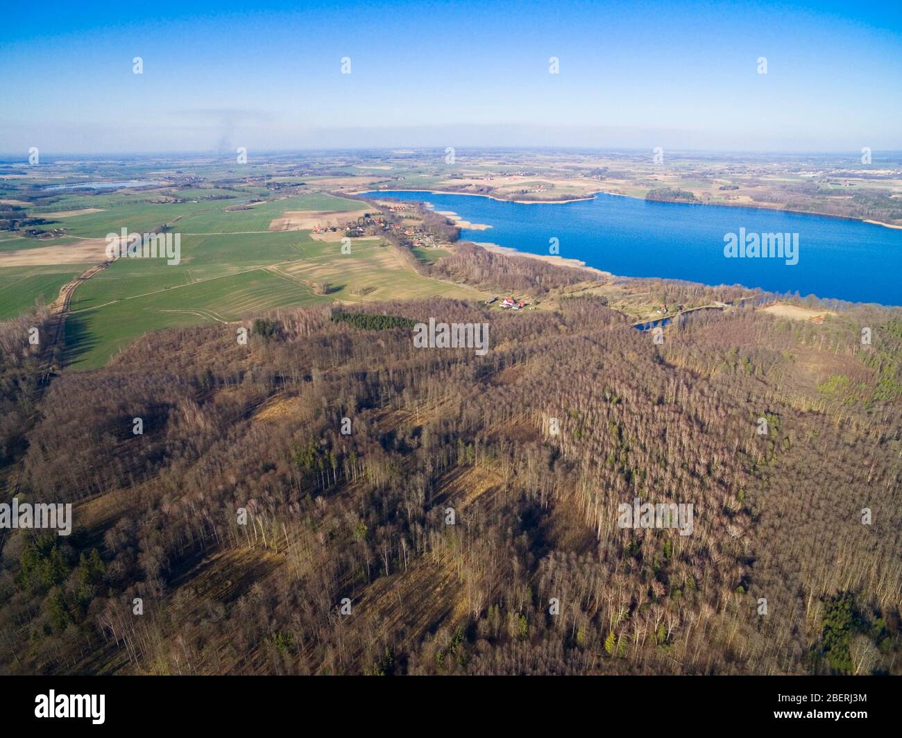 Aerial view of reinforced concrete bunkers belonged to Headquarters of ...