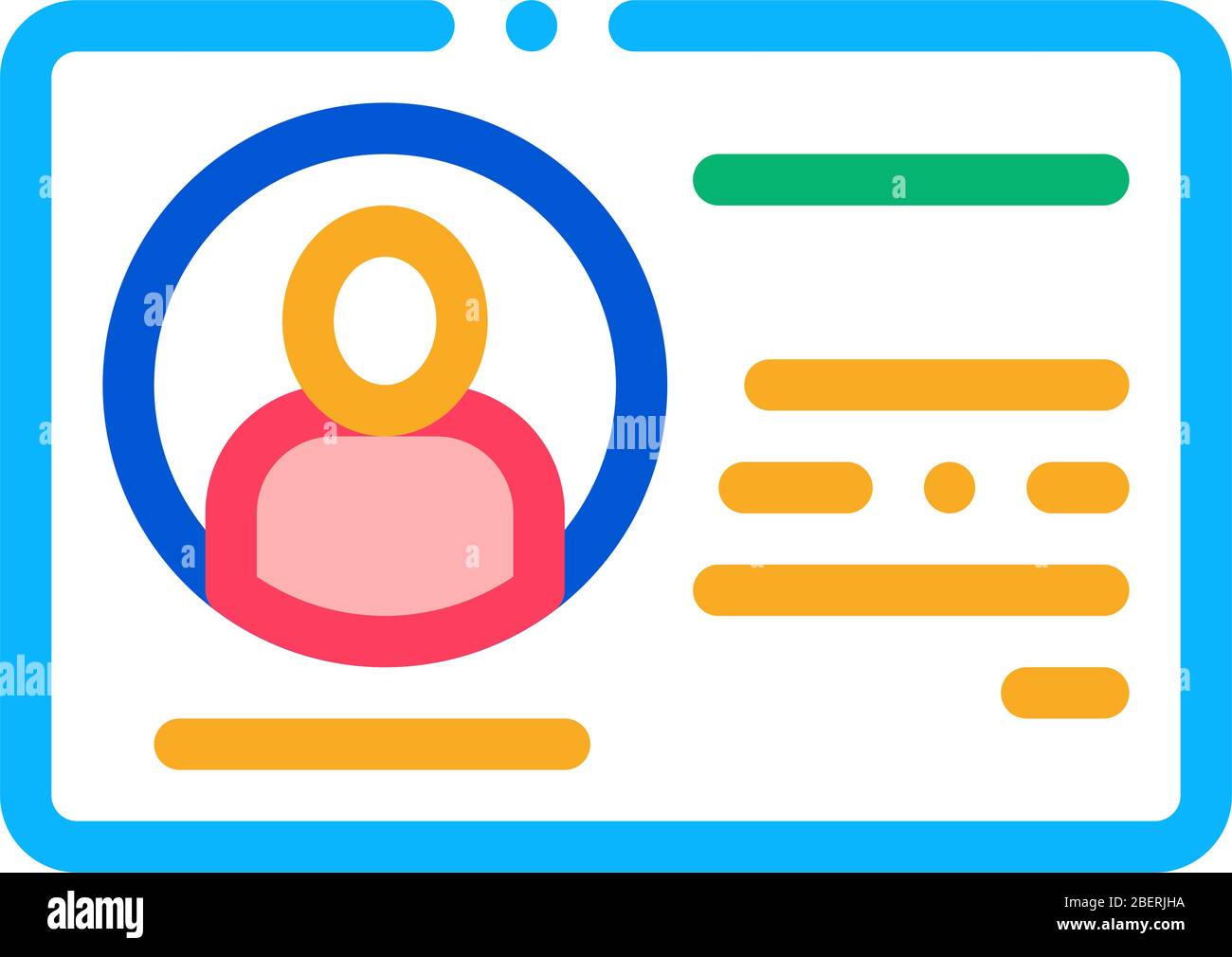 driving license icon vector outline illustration Stock Vector Image ...