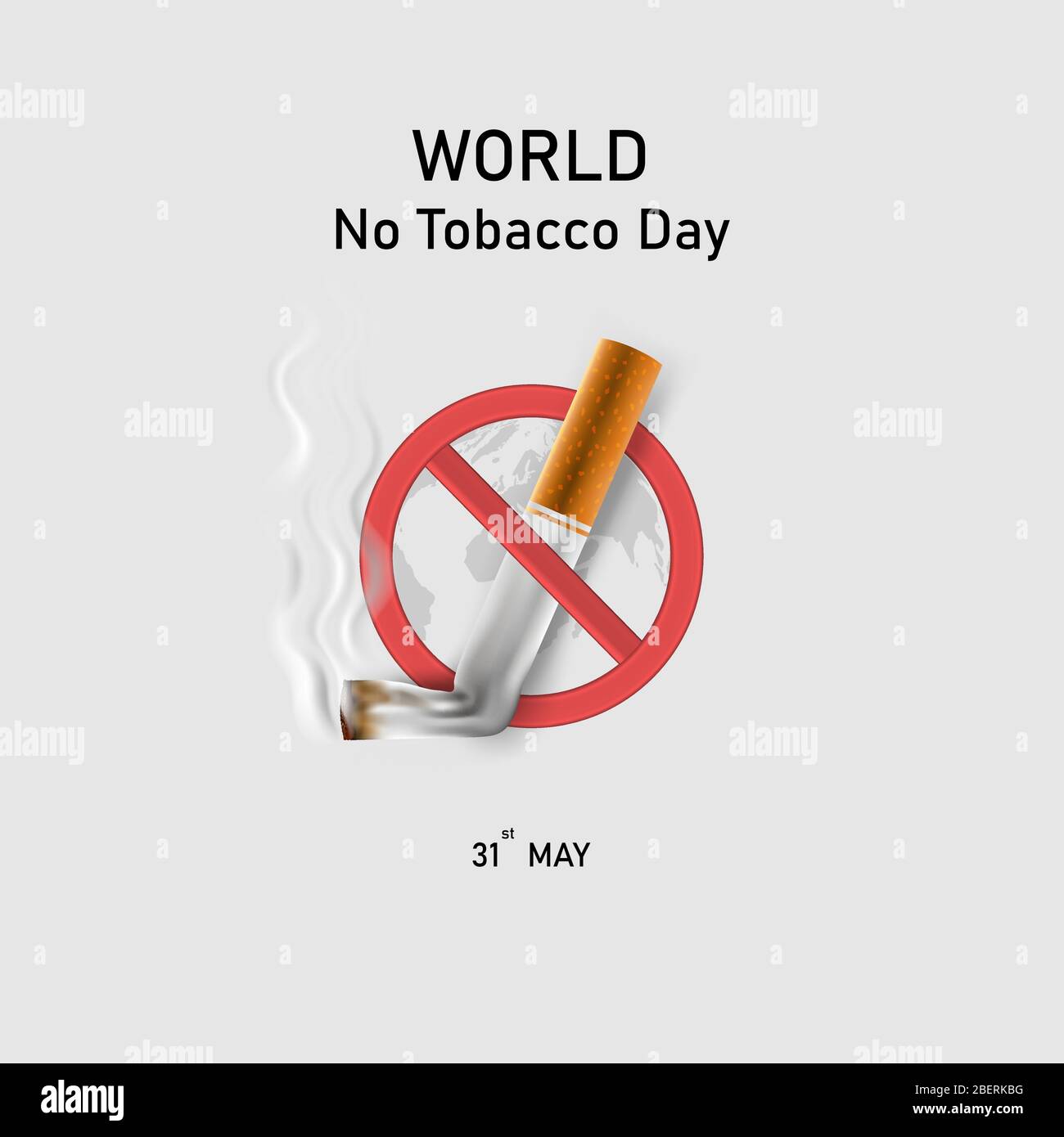 World No Tobacco Day infographic background design.World No Smoking Day ...