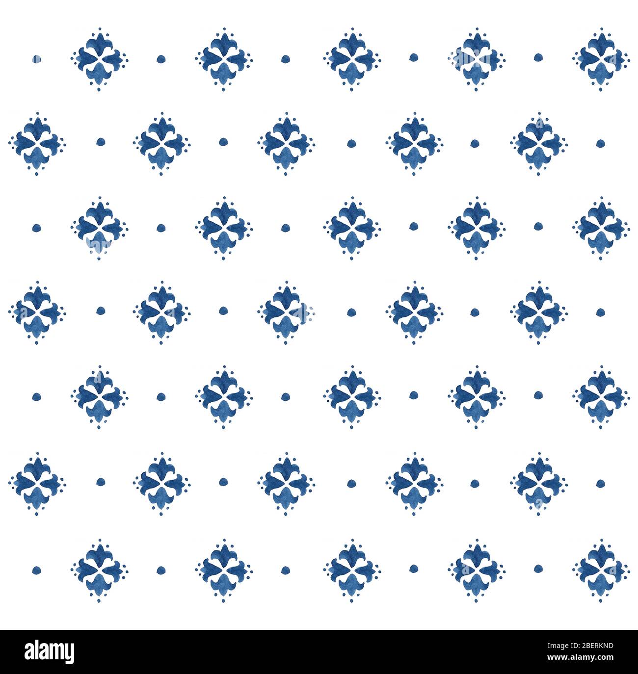 Blue floral pattern Cut Out Stock Images & Pictures - Alamy