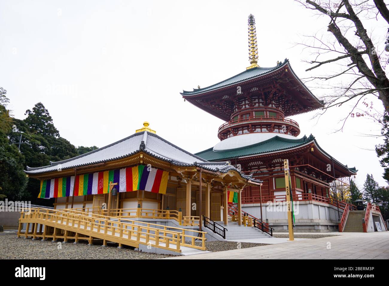 Naritasan Shinshoji Temple was attached with Naritasan Park in Narita ...